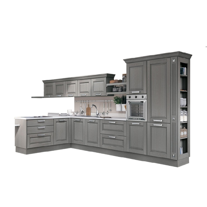 Customized Classic Style Solid Wood Kitchen Cabinet – CBMmart